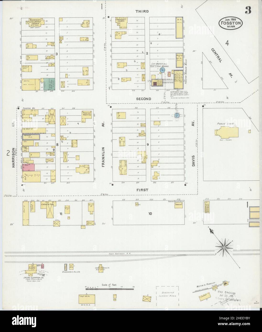 Fosston map hi-res stock photography and images - Alamy