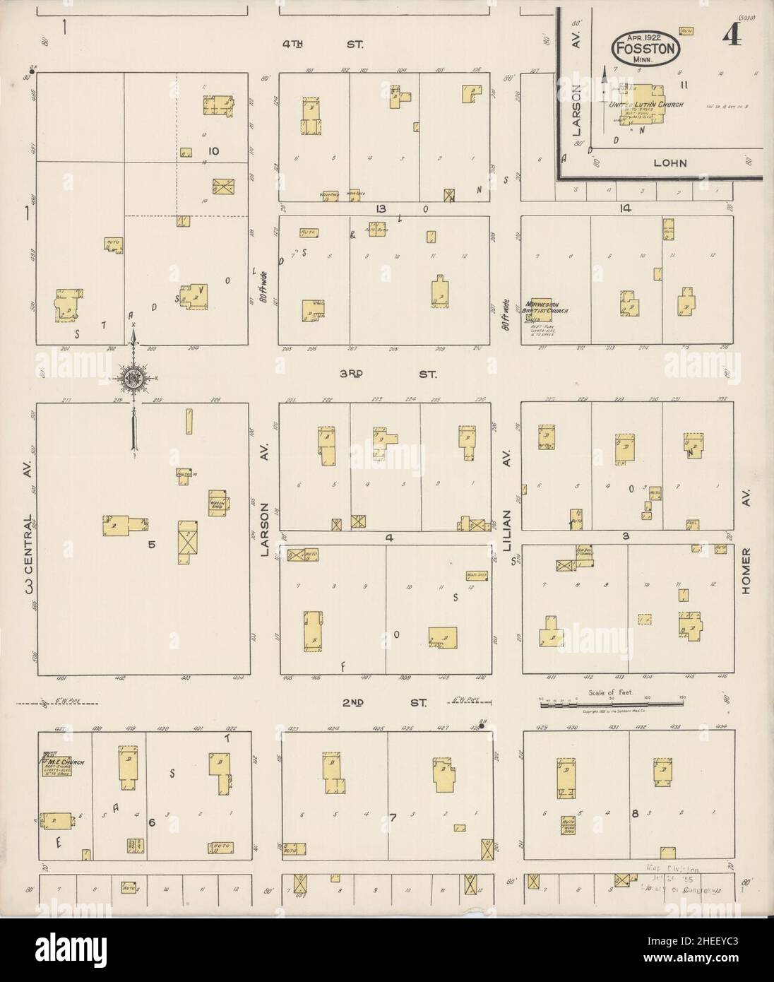 Fosston map hi-res stock photography and images - Alamy