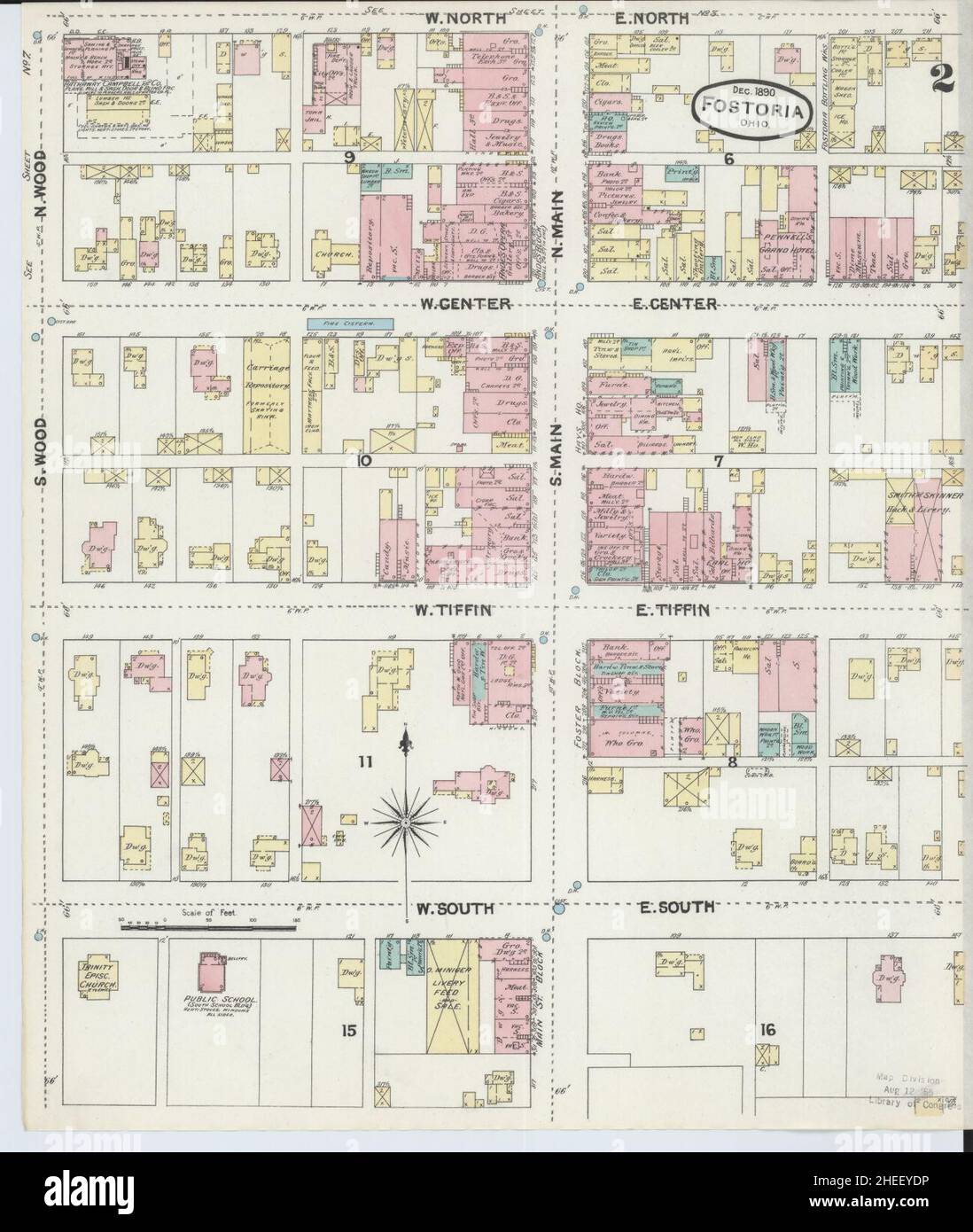Fostoria ohio map hi-res stock photography and images - Alamy