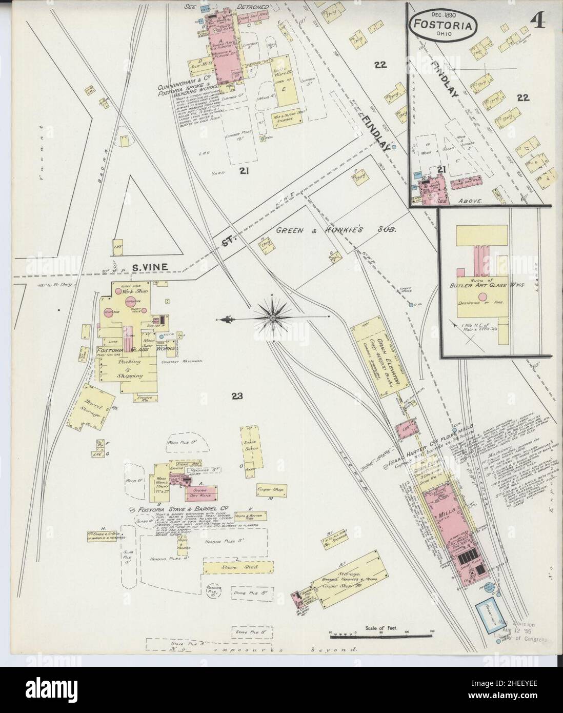 Fostoria ohio map hi-res stock photography and images - Alamy