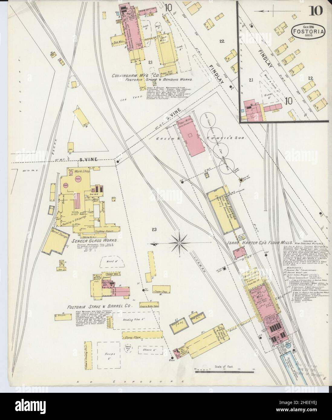 Fostoria ohio map hi-res stock photography and images - Alamy