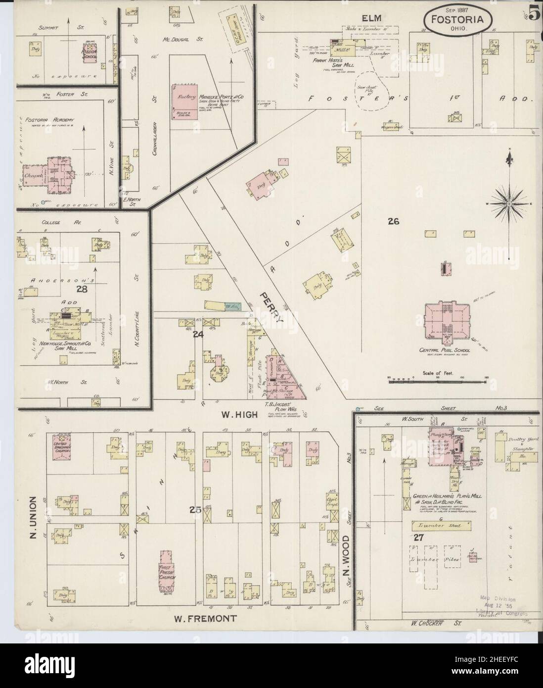 Fostoria ohio map hi-res stock photography and images - Alamy