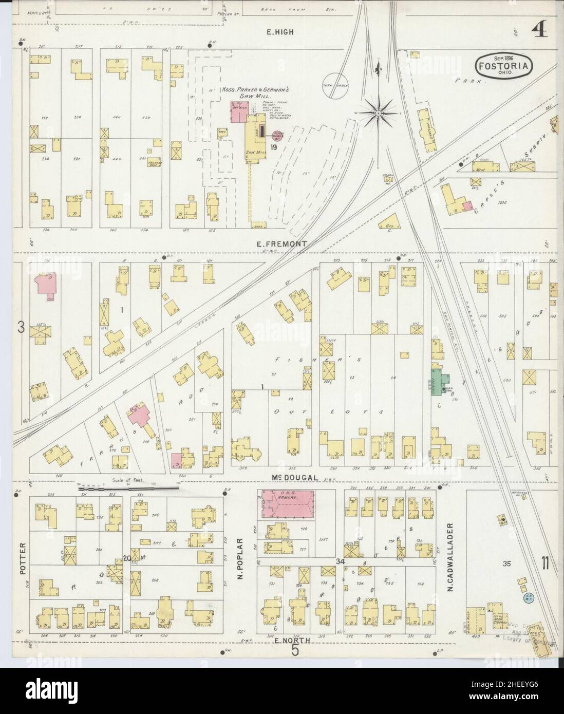 Fostoria ohio map hi-res stock photography and images - Alamy
