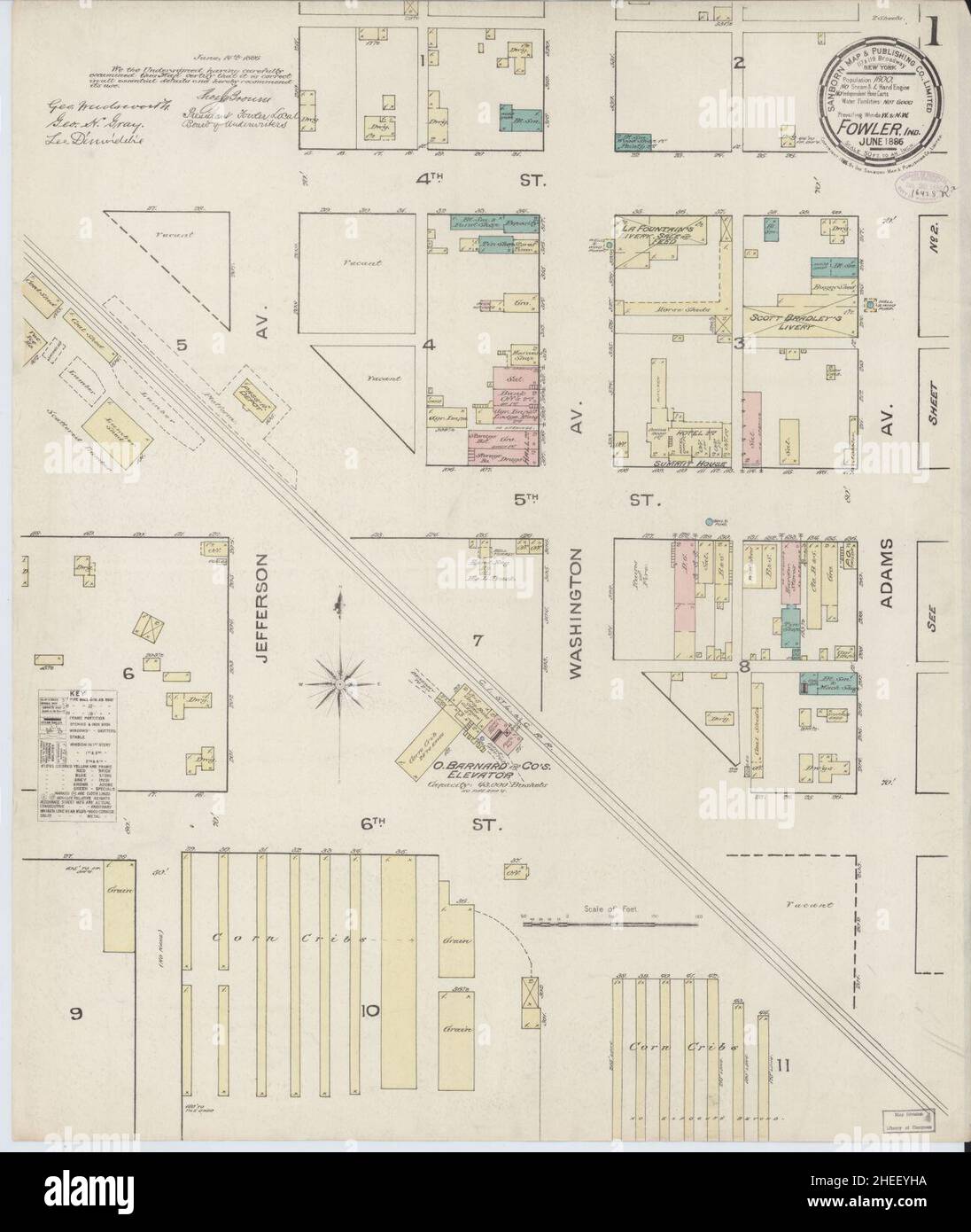 Map of fowler hi-res stock photography and images - Alamy