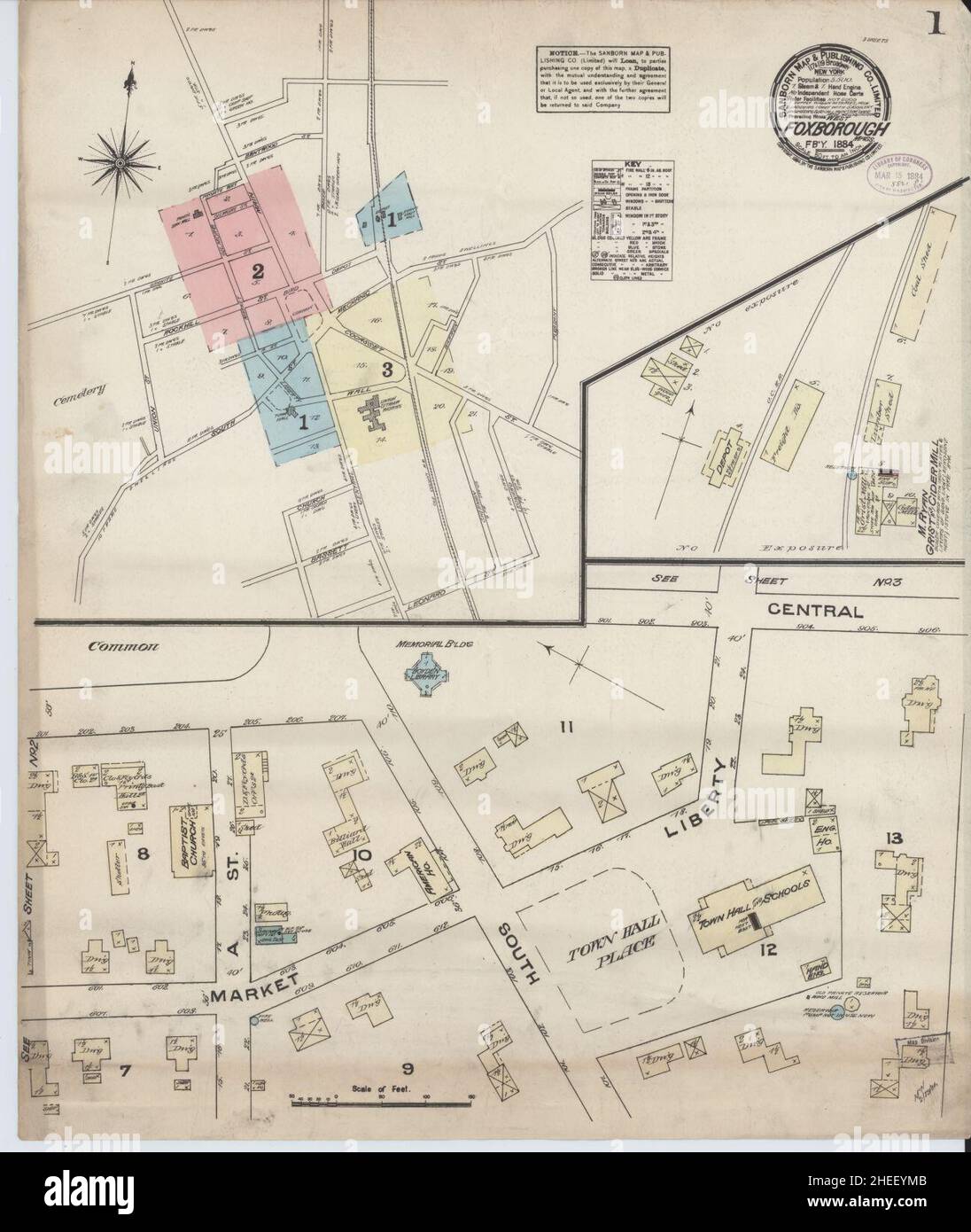 Foxboro map hi-res stock photography and images - Alamy