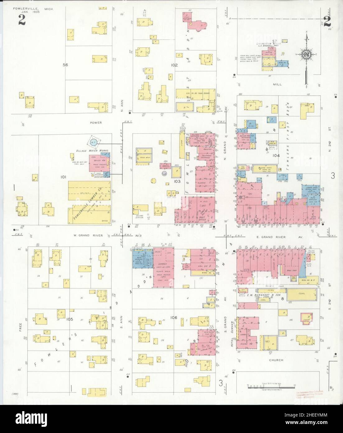 Map of fowlerville hi-res stock photography and images - Alamy