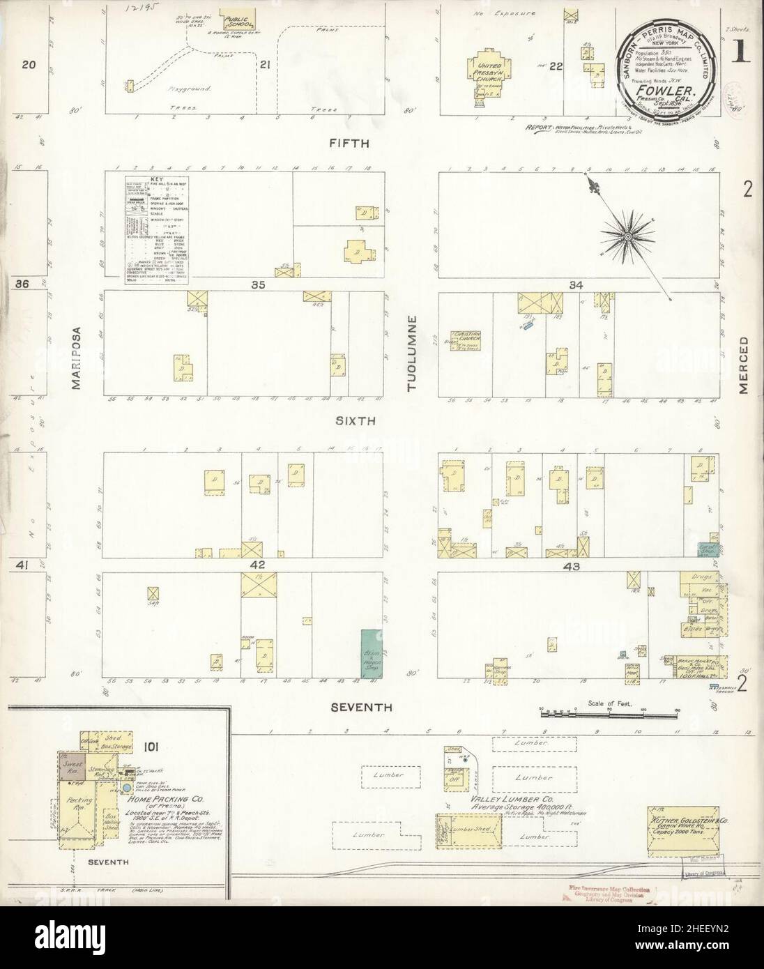 Map of fowler hi-res stock photography and images - Alamy