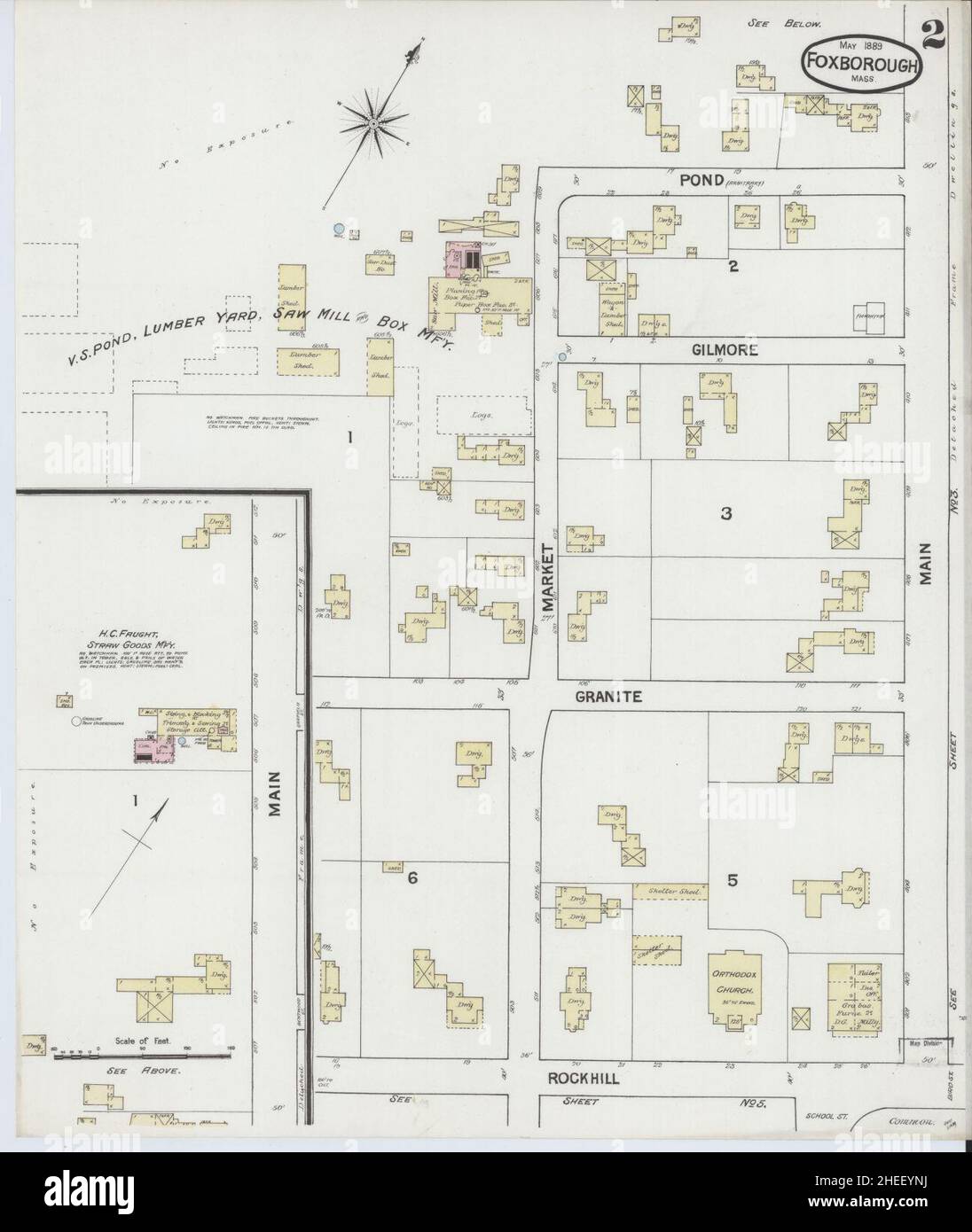 Foxboro map hi-res stock photography and images - Alamy