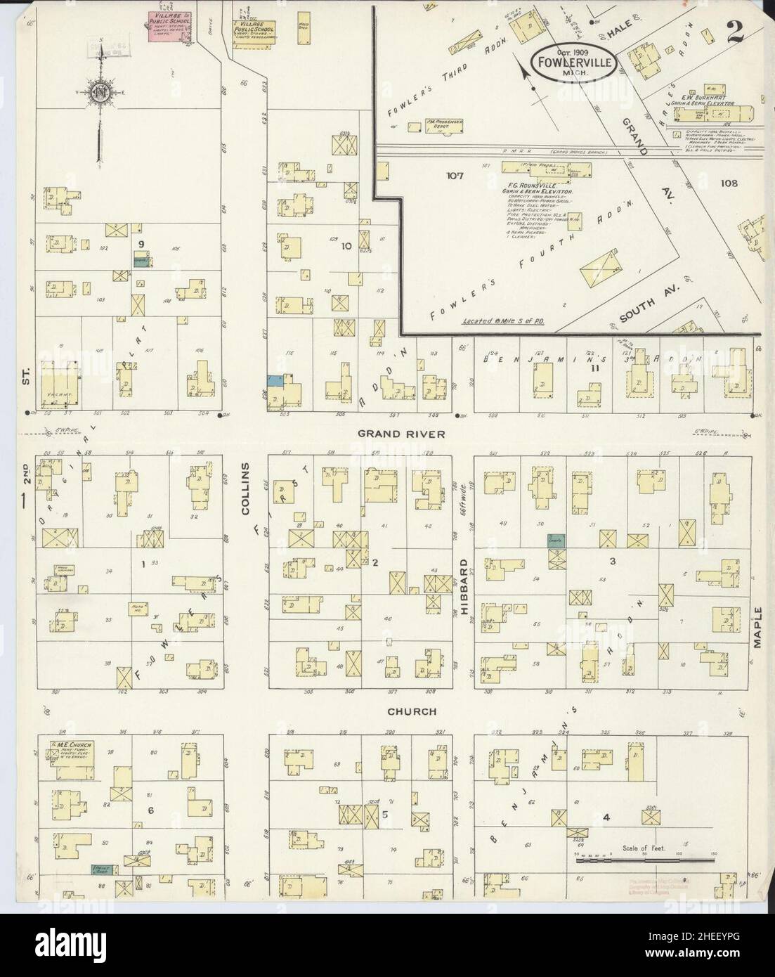 Map of fowlerville hi-res stock photography and images - Alamy