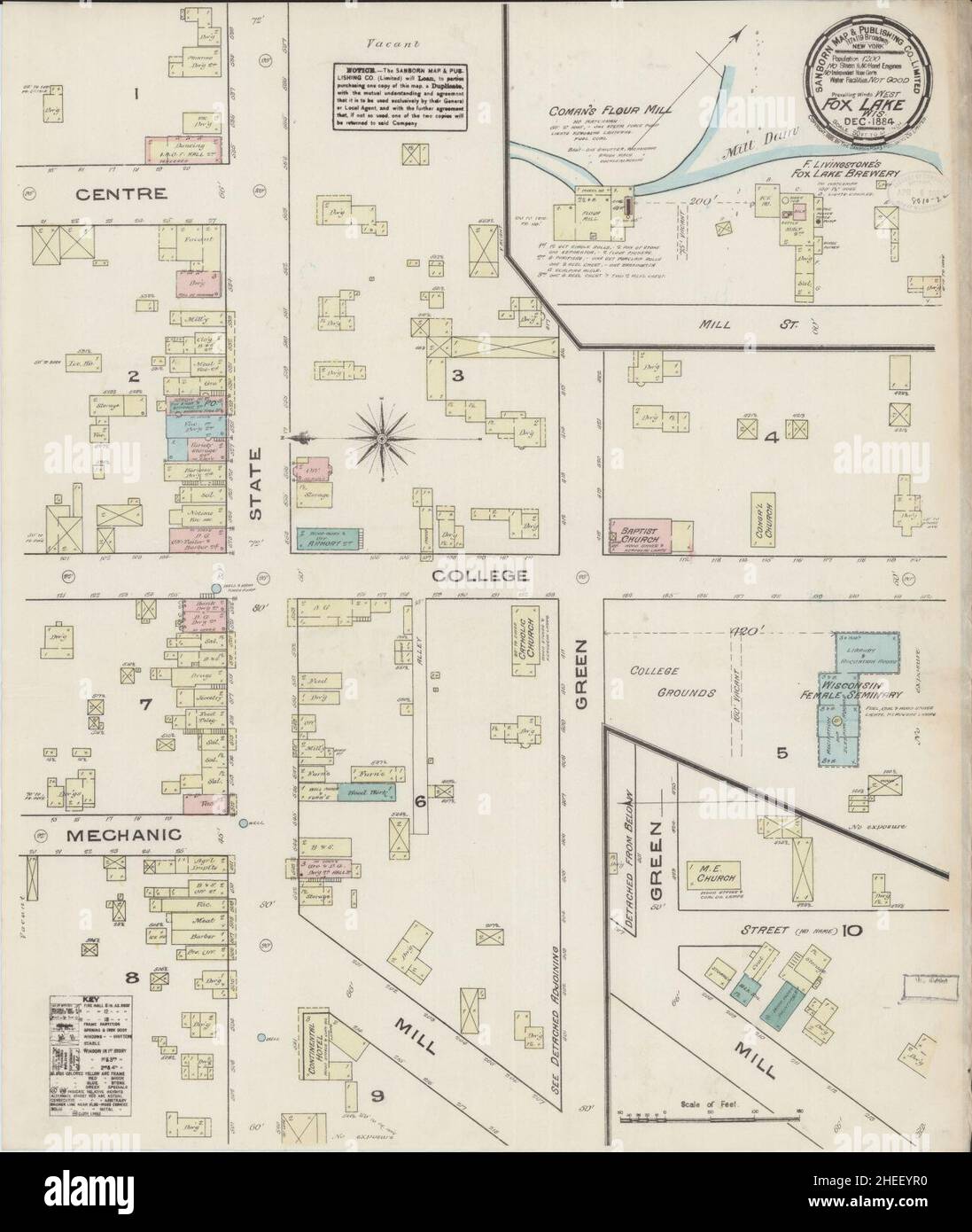 Map of fox lake wisconsin hi-res stock photography and images - Alamy