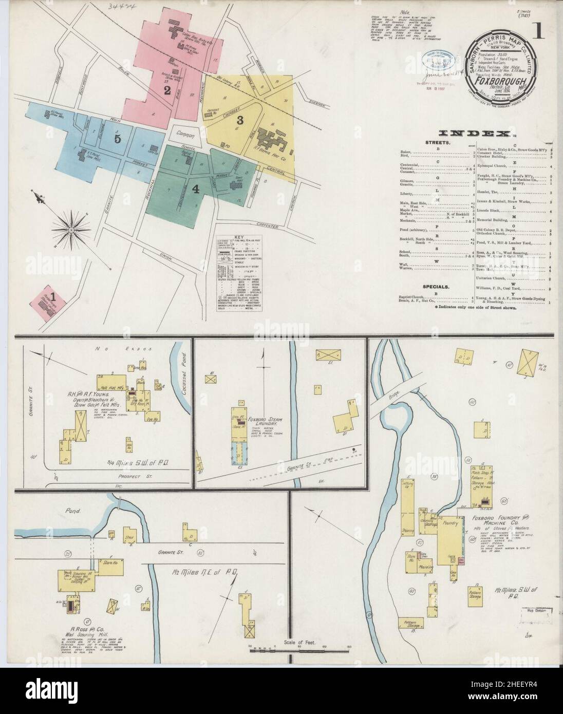 Map of foxboro hi-res stock photography and images - Alamy