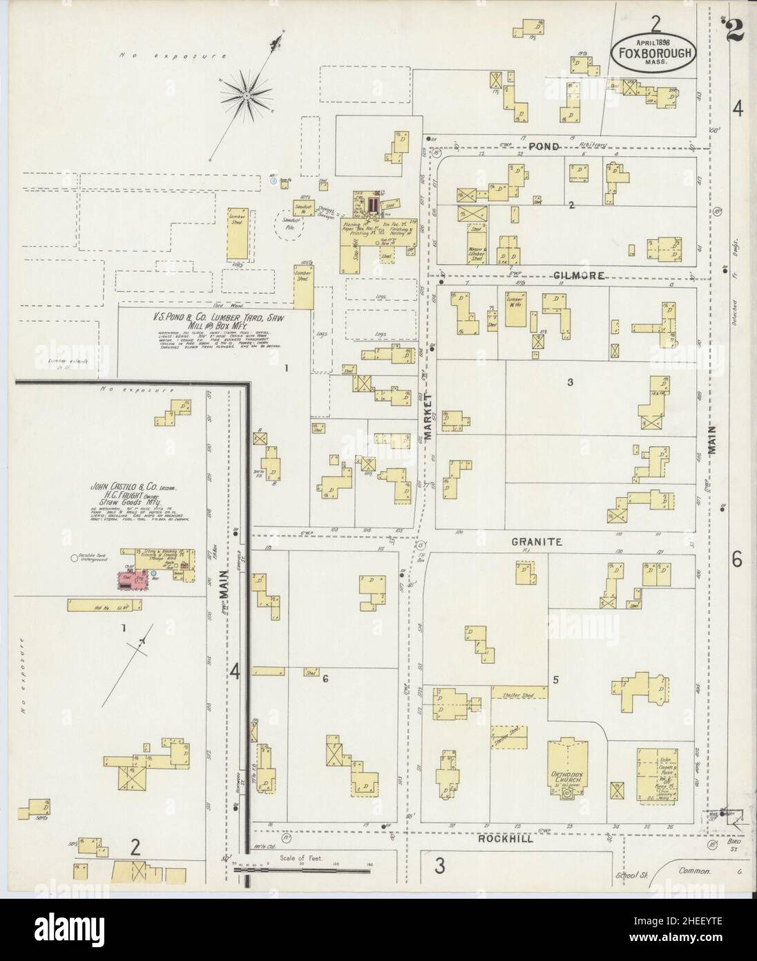 Map of foxboro hi-res stock photography and images - Alamy