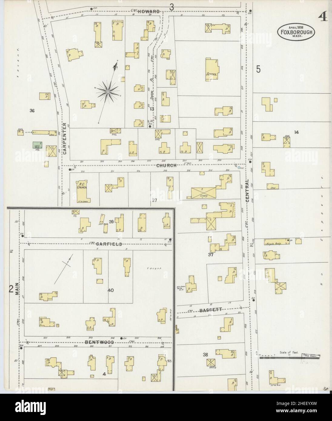 Map of foxboro hi-res stock photography and images - Alamy
