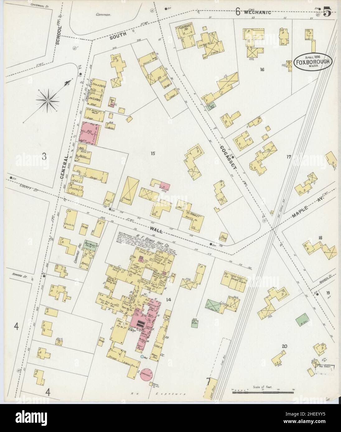 Foxboro map hi-res stock photography and images - Alamy