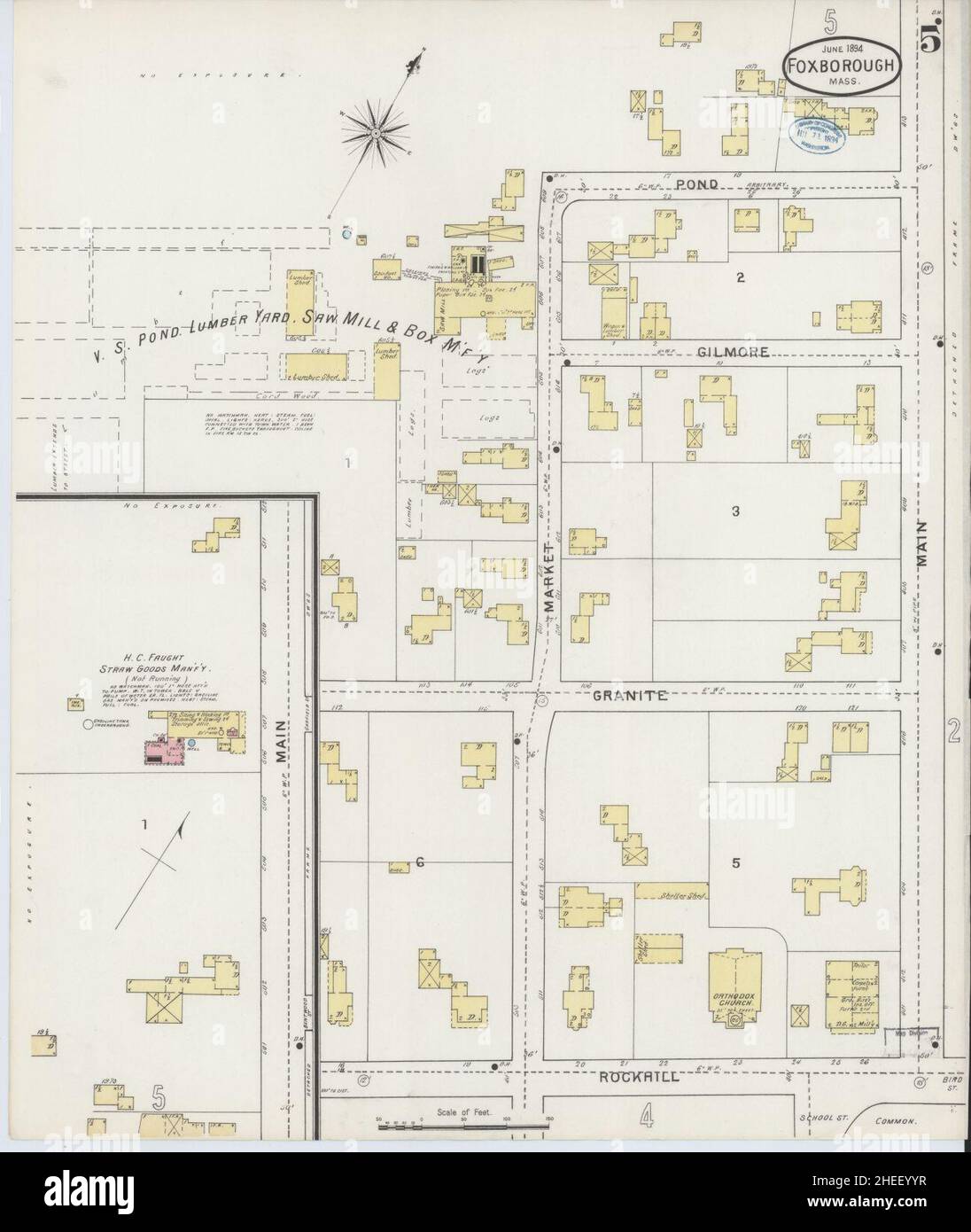 Map of foxboro hi-res stock photography and images - Alamy