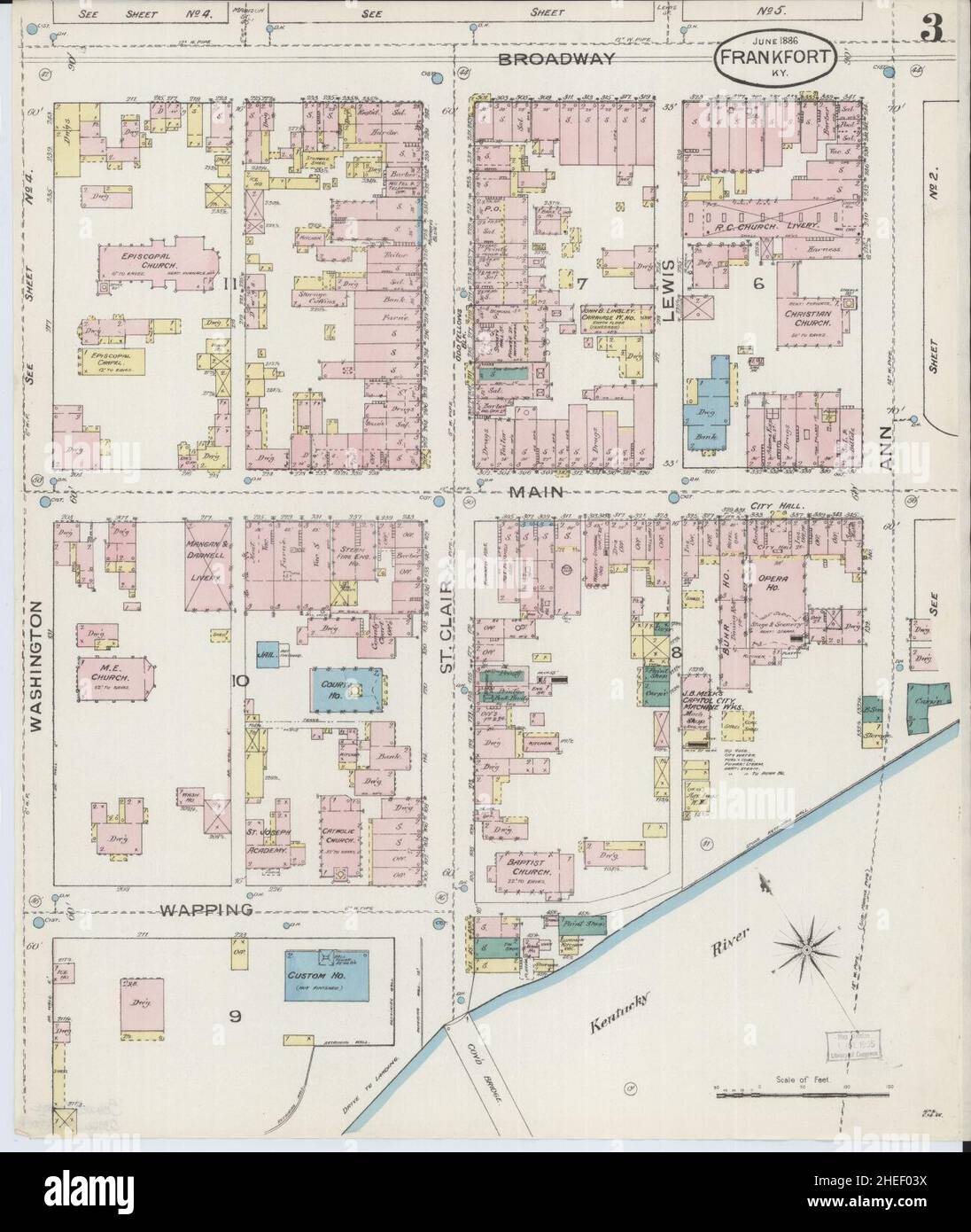 Sanborn Fire Insurance Map from Frankfort, Franklin County, Kentucky ...