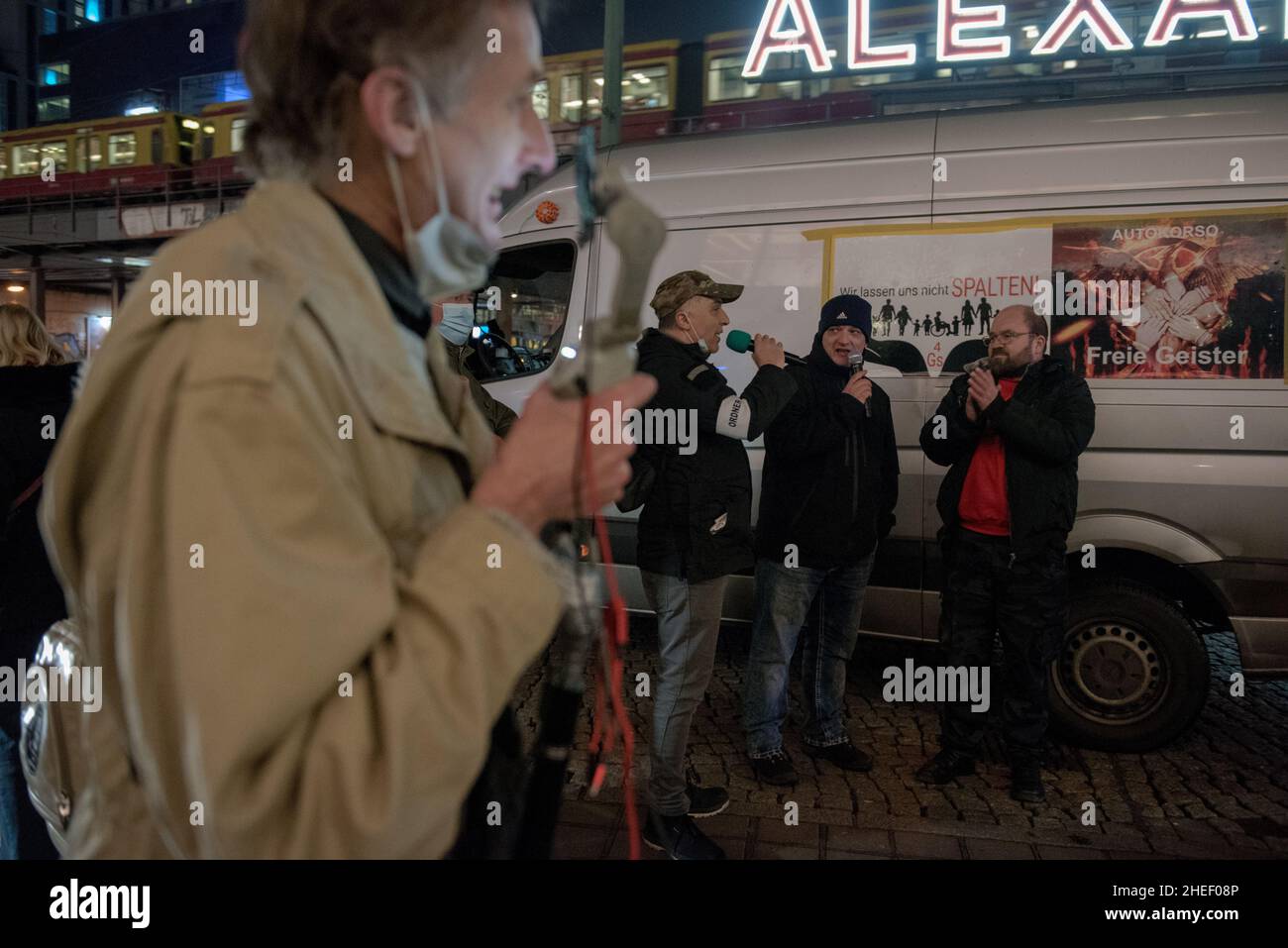 Protesters also shouted slogans like Join us and Peace, freedom, no ...