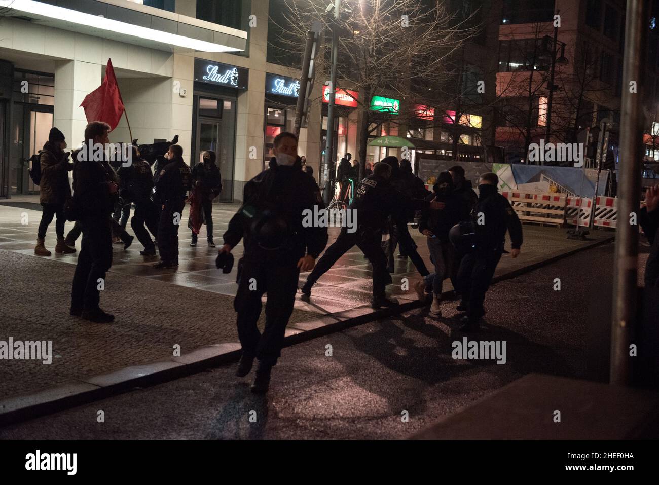 Protesters also shouted slogans like Join us and Peace, freedom, no ...