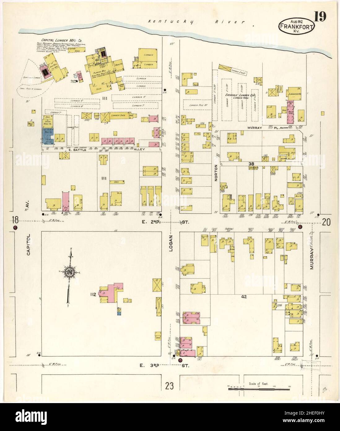 Sanborn Fire Insurance Map from Frankfort, Franklin County, Kentucky ...