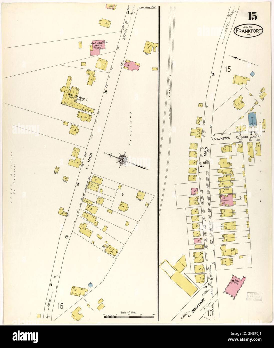 Sanborn Fire Insurance Map from Frankfort, Franklin County, Kentucky ...
