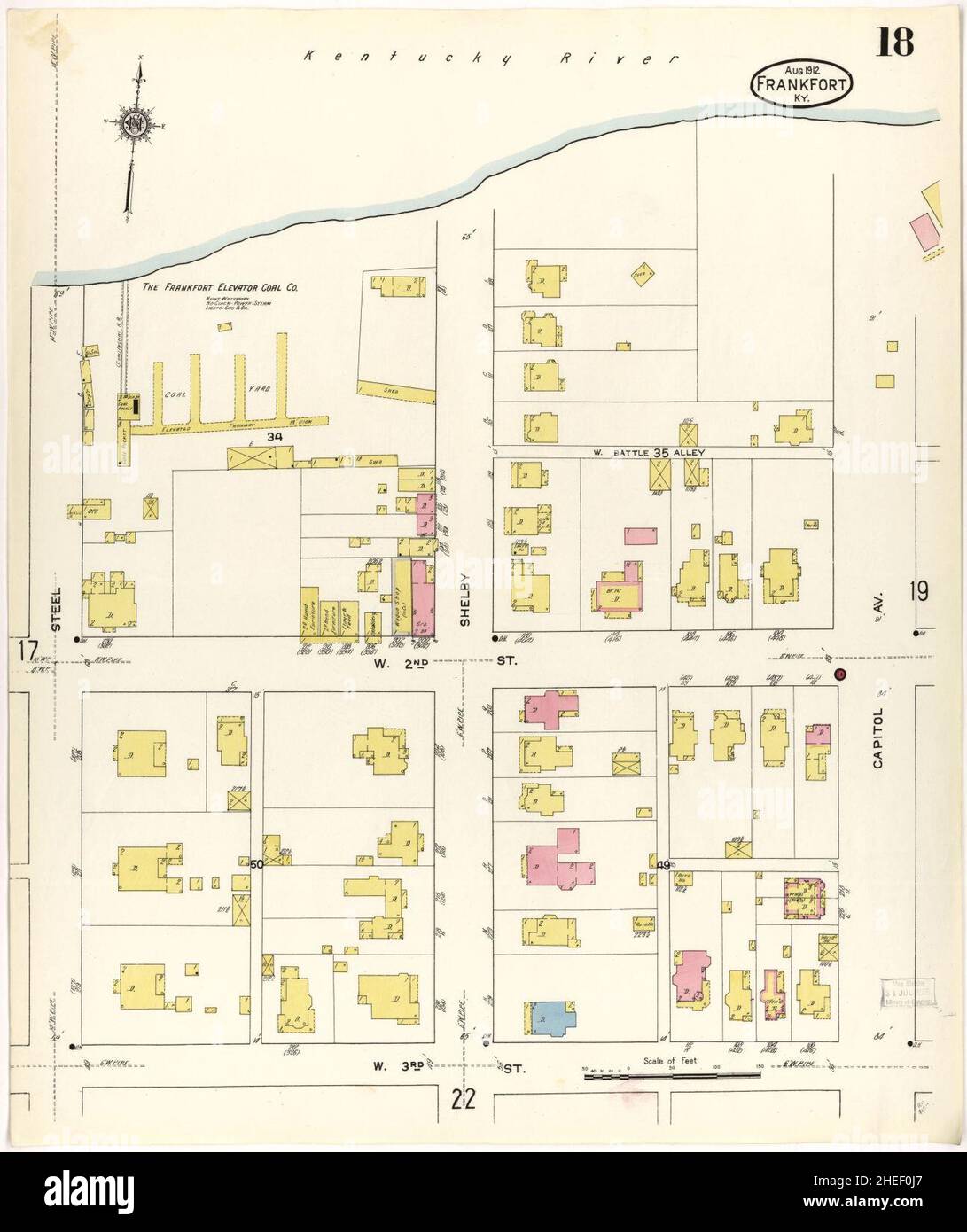 Sanborn Fire Insurance Map from Frankfort, Franklin County, Kentucky ...