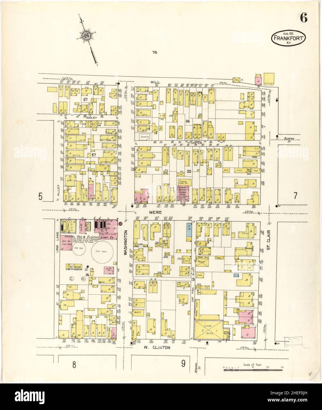 Sanborn Fire Insurance Map from Frankfort, Franklin County, Kentucky ...