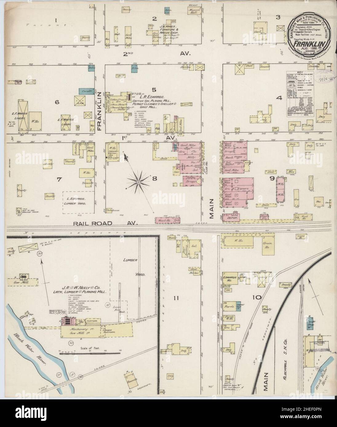 Franklin virginia map hi-res stock photography and images - Alamy