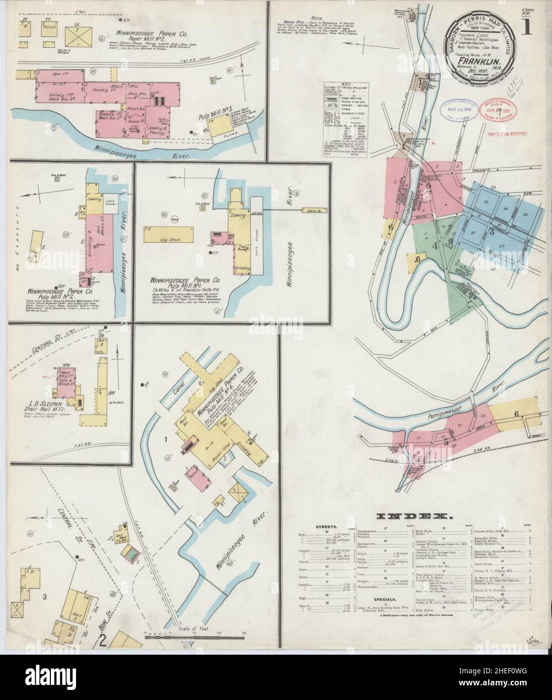 Sanborn Fire Insurance Map from Franklin, Merrimack County, New ...