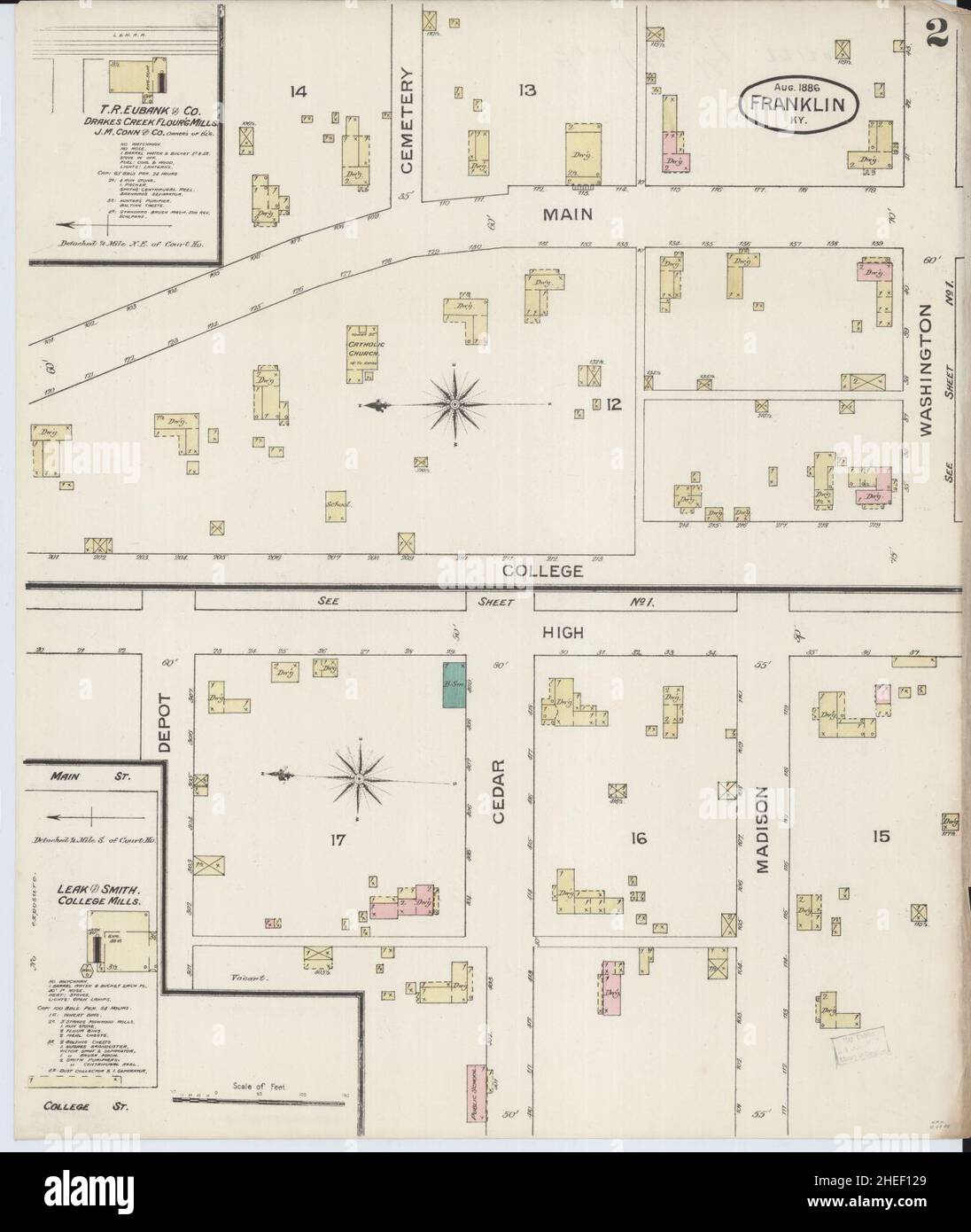 Simpson county map hi-res stock photography and images - Alamy