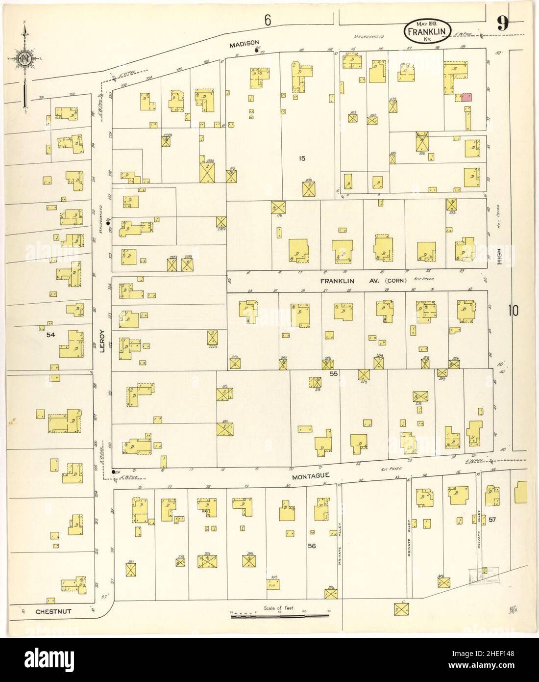 Simpson county map hi-res stock photography and images - Alamy