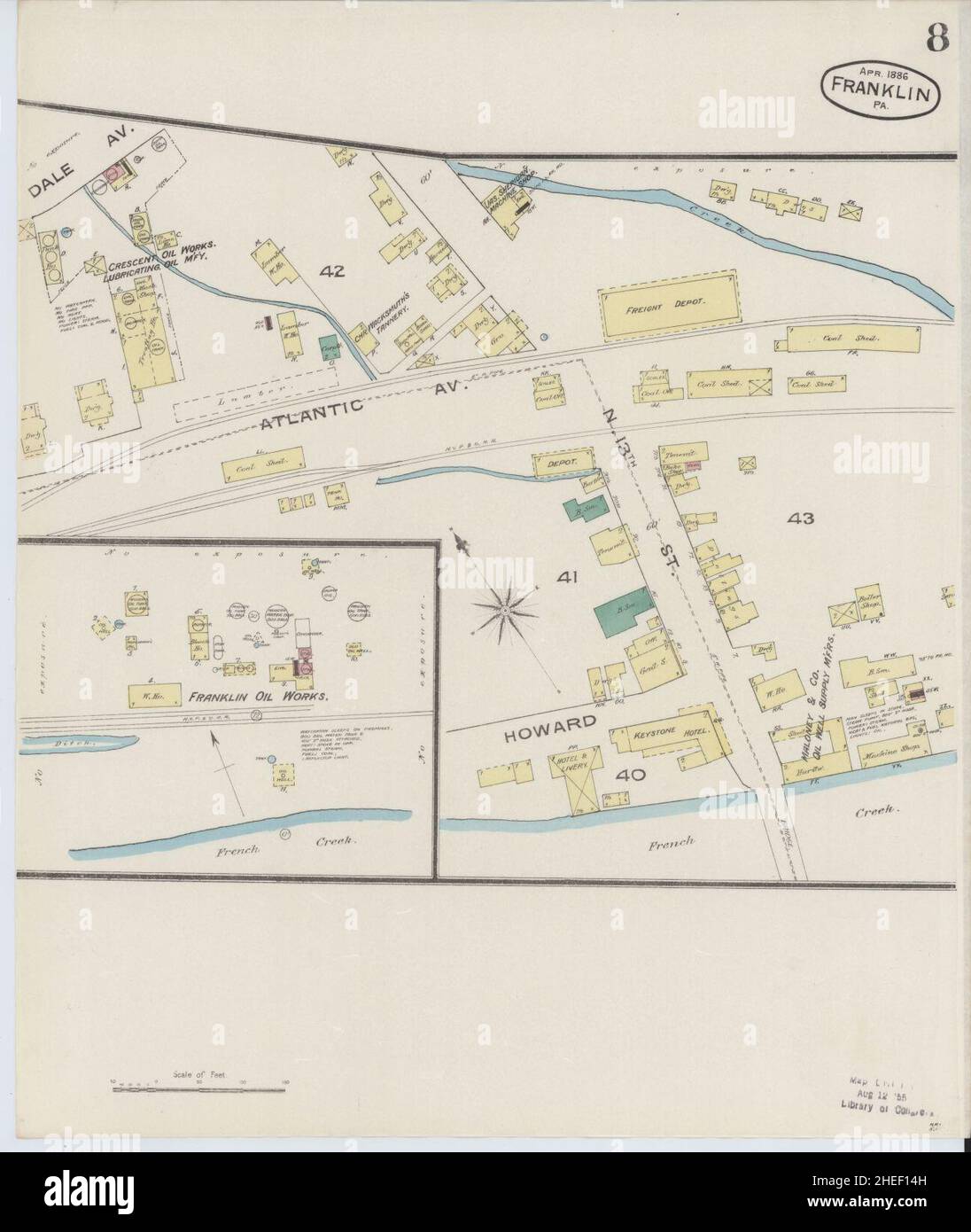 Venango county map hi-res stock photography and images - Alamy