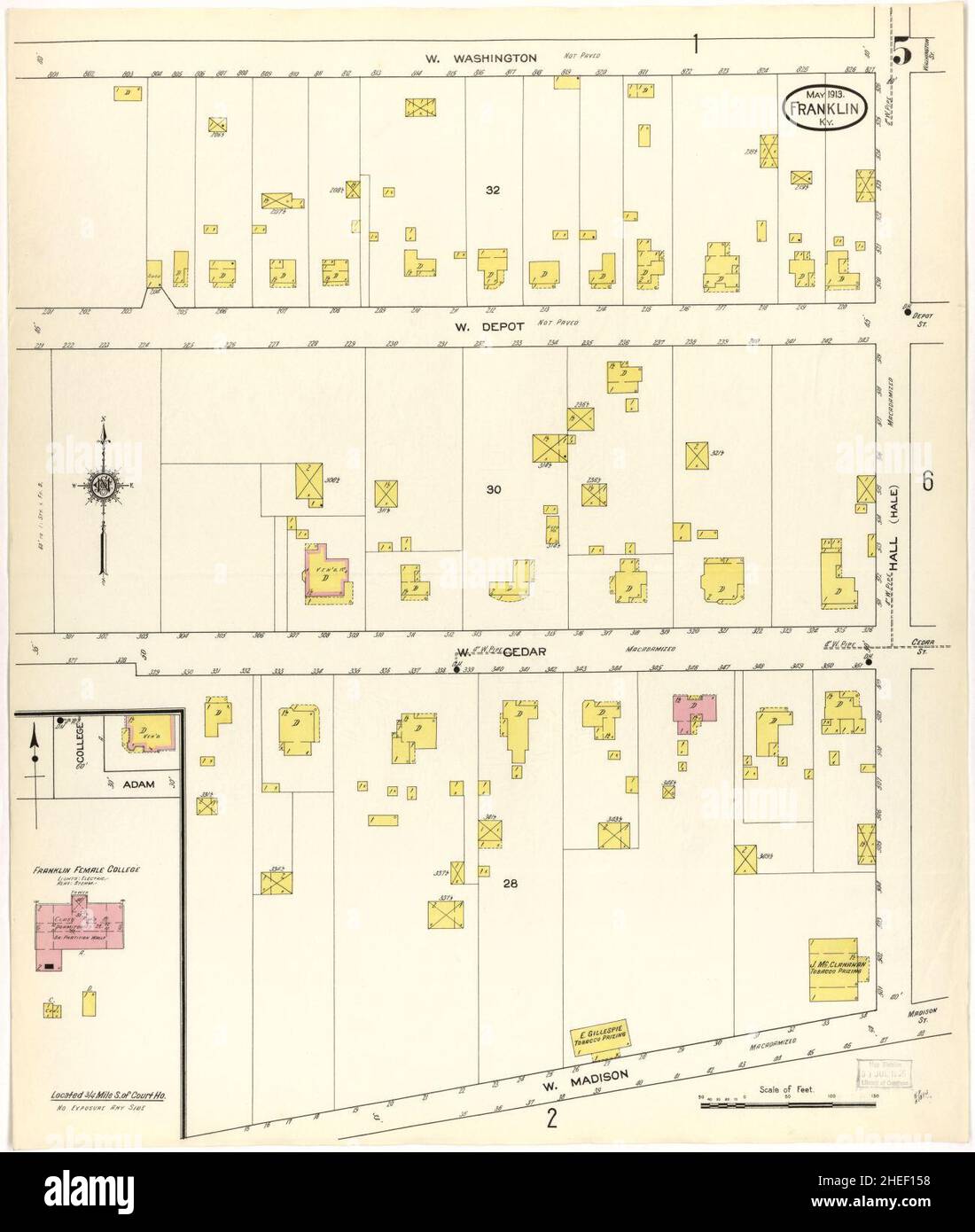 Simpson county map hi-res stock photography and images - Alamy