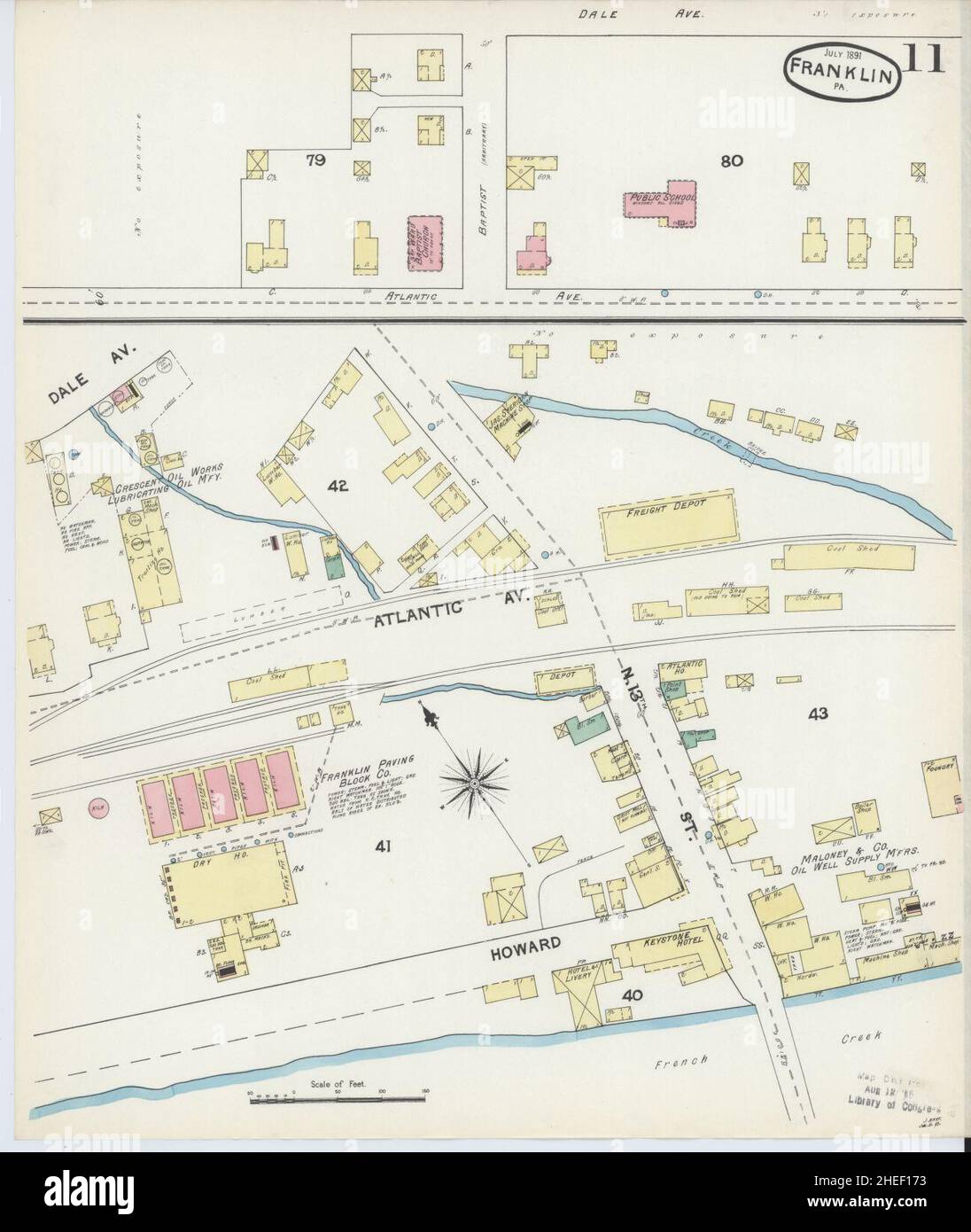 Sanborn Fire Insurance Map from Franklin, Venango County, Pennsylvania ...