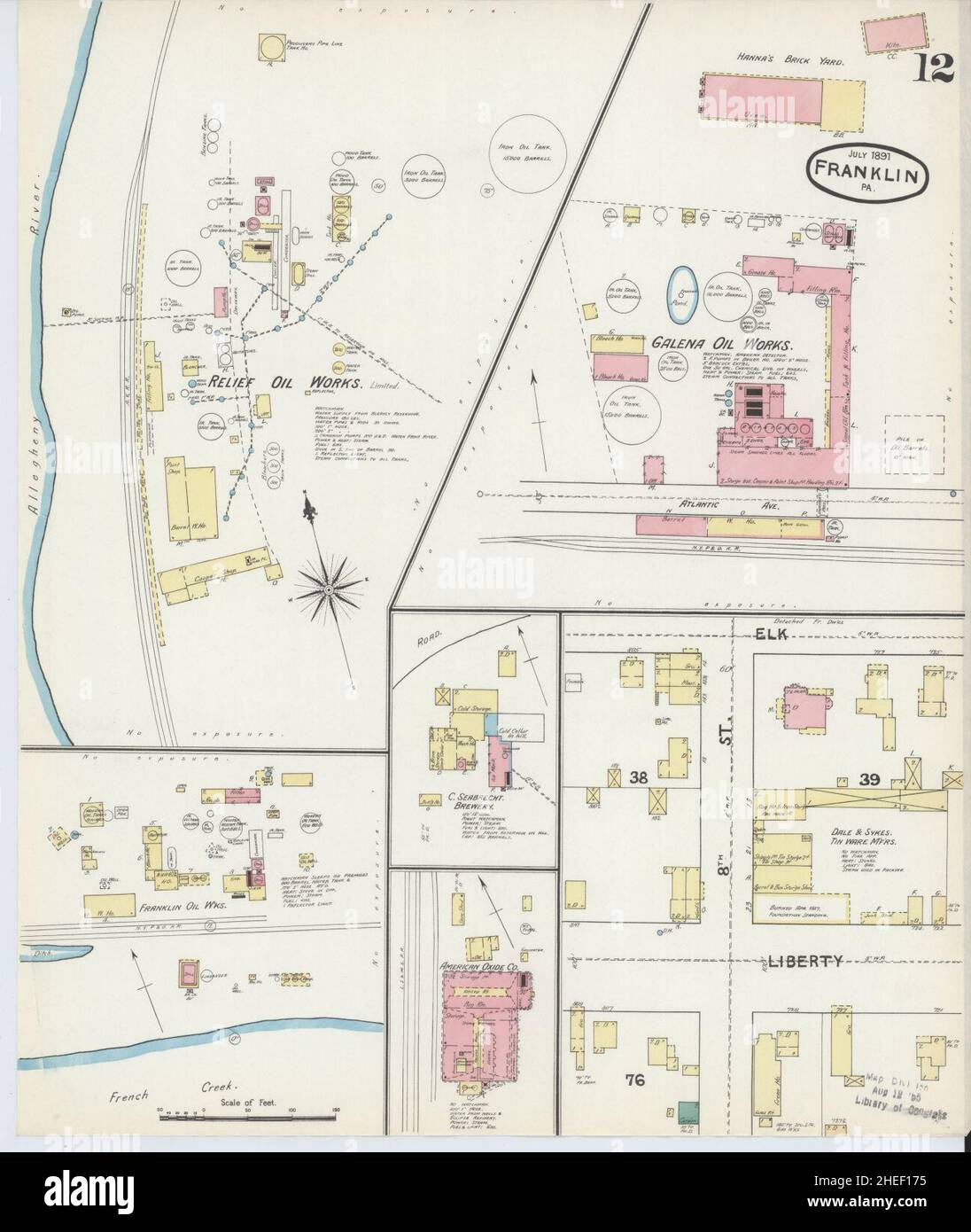 Venango county map hi-res stock photography and images - Alamy