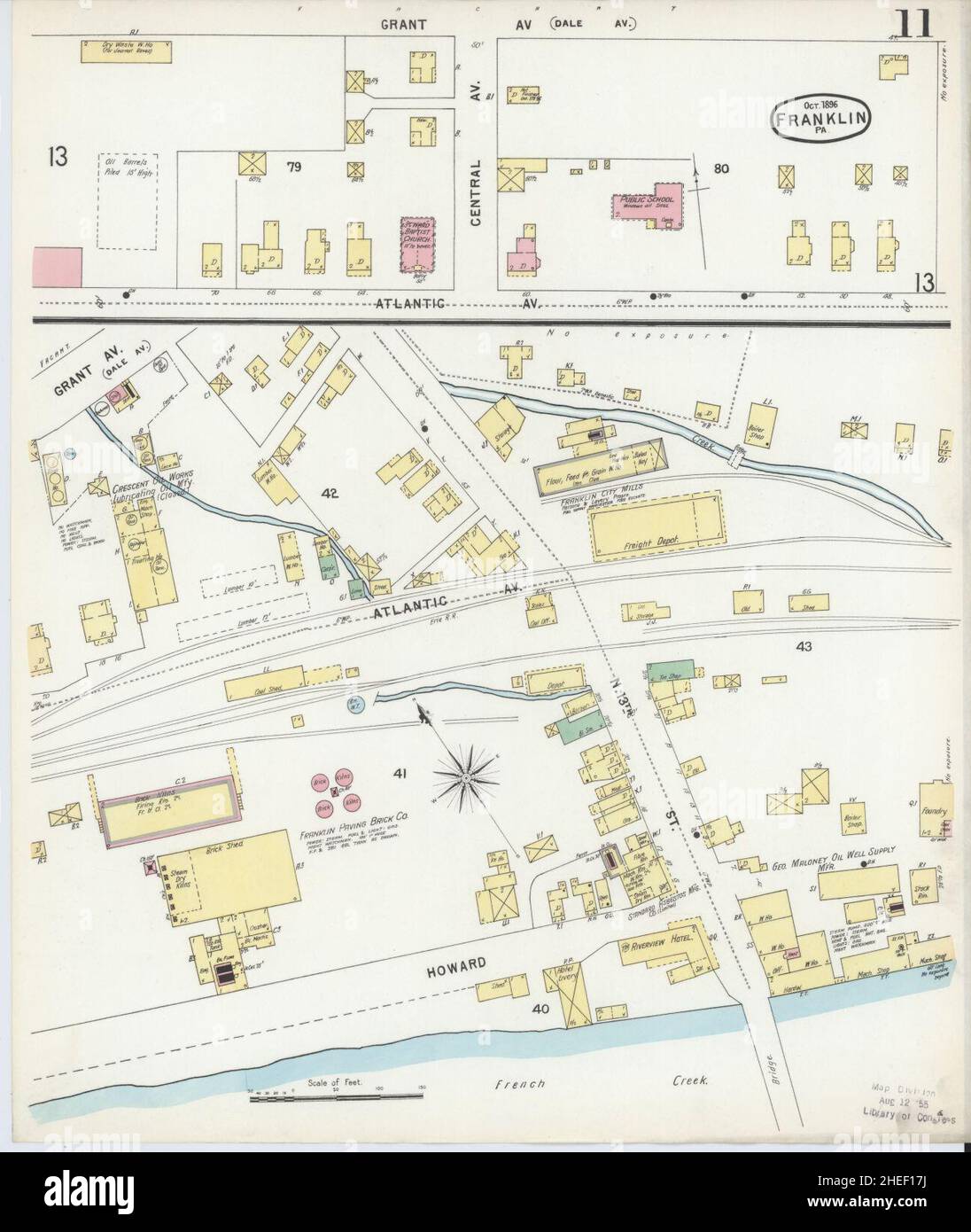 Map of venango hi-res stock photography and images - Alamy