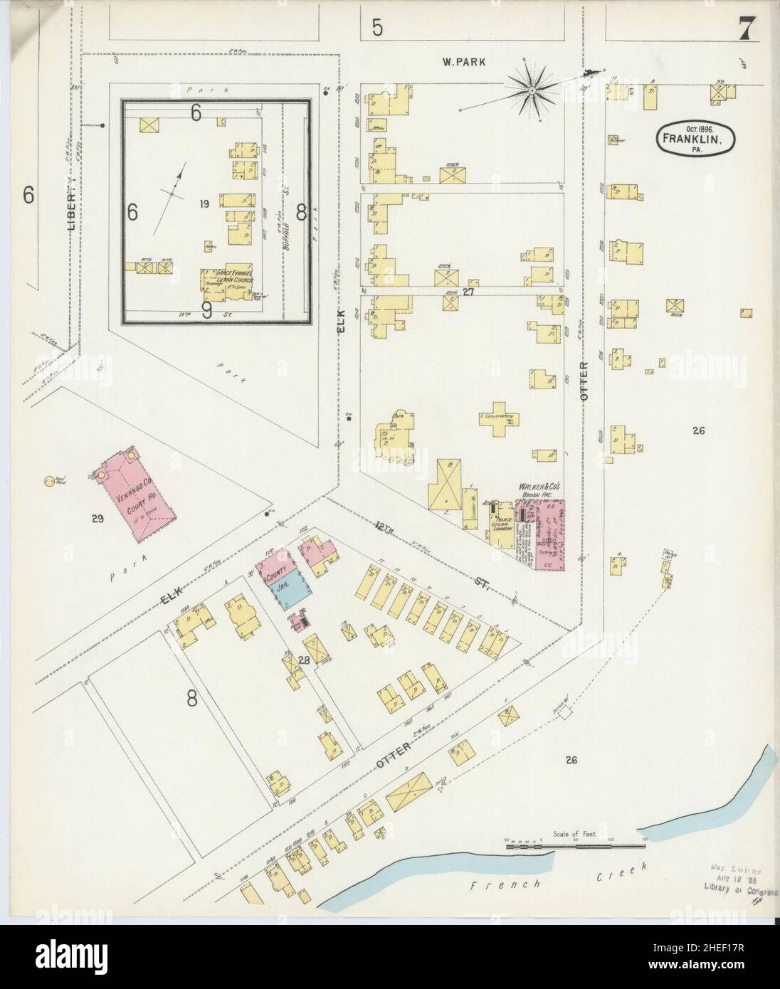 Sanborn Fire Insurance Map from Franklin, Venango County, Pennsylvania ...