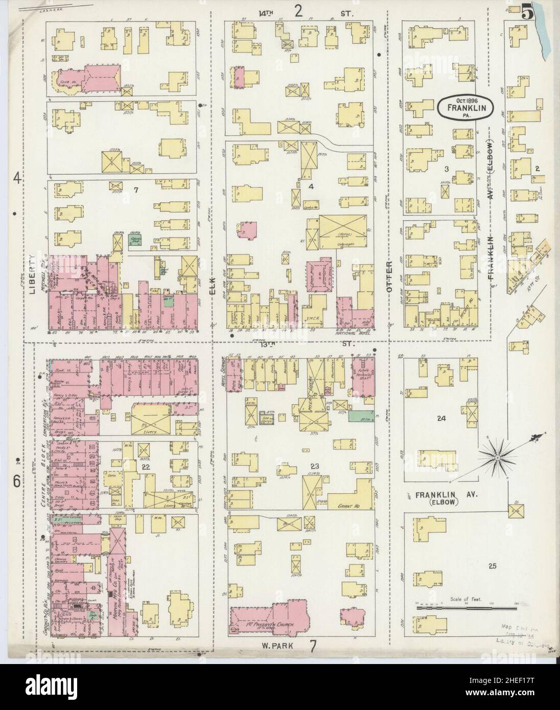 Map of venango hi-res stock photography and images - Alamy