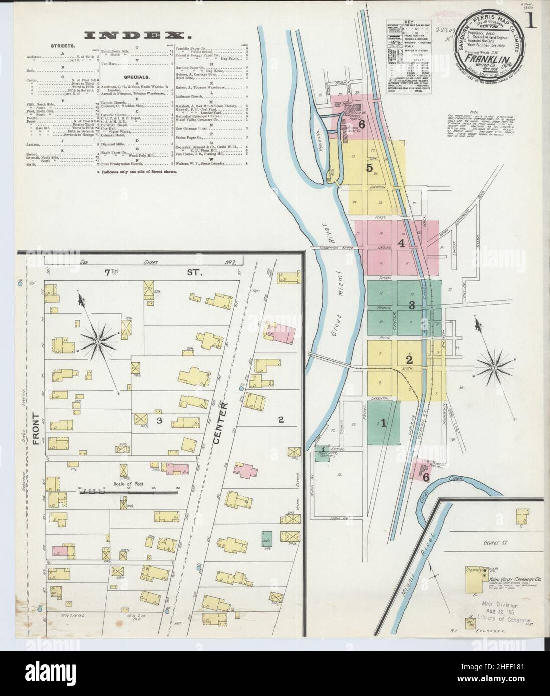 Warren ohio map hi-res stock photography and images - Alamy