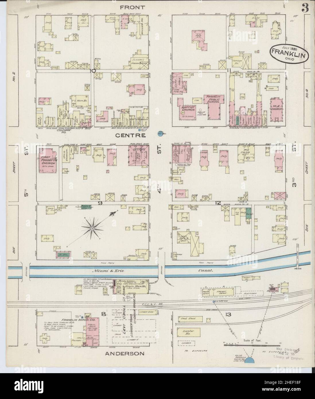 Warren ohio map hi-res stock photography and images - Alamy