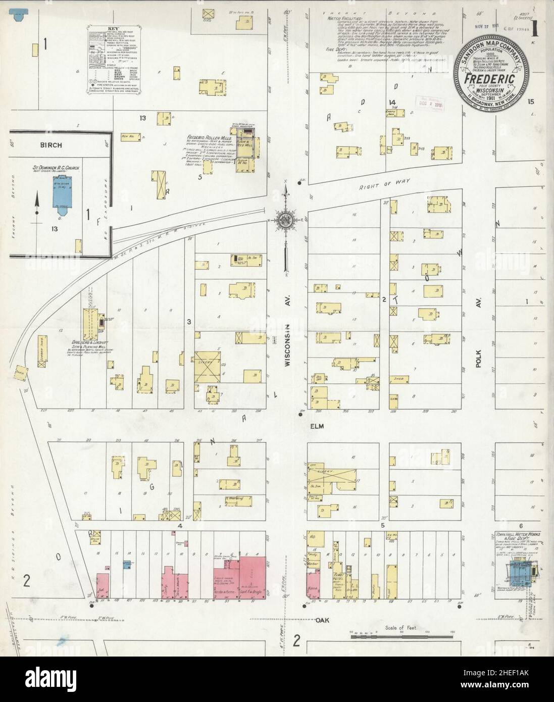 Map of frederic hi-res stock photography and images - Alamy