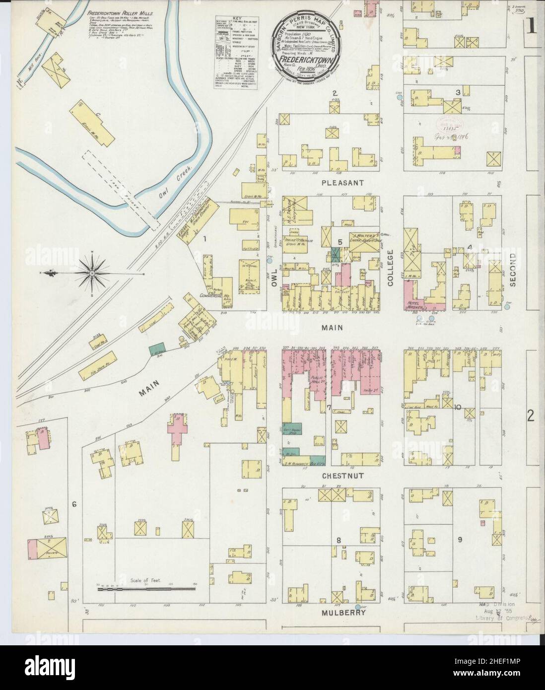 Map of fredericktown ohio hi-res stock photography and images - Alamy