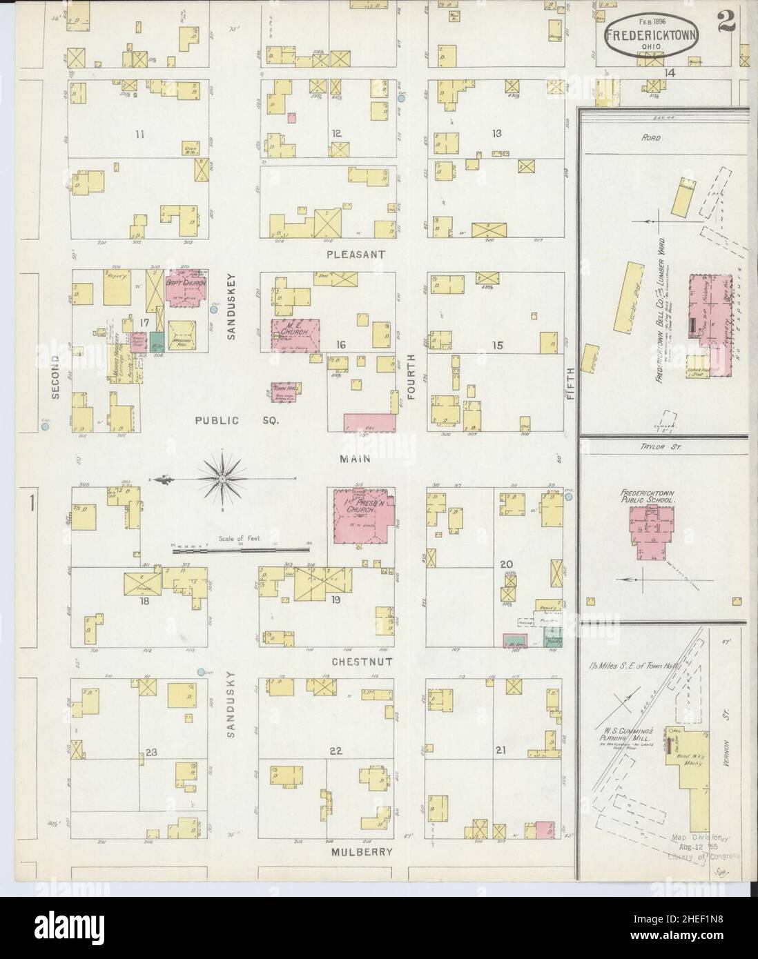 Map of fredericktown hi-res stock photography and images - Alamy