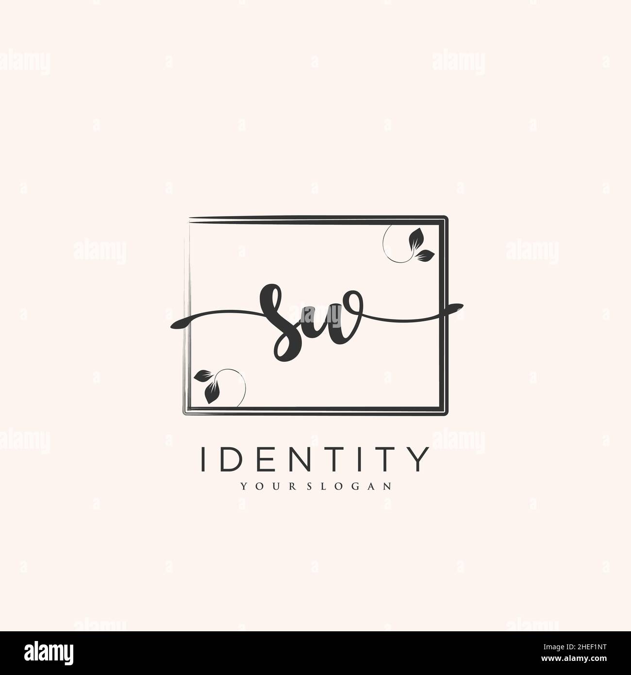 SW Handwriting logo vector art of initial signature, wedding, fashion ...