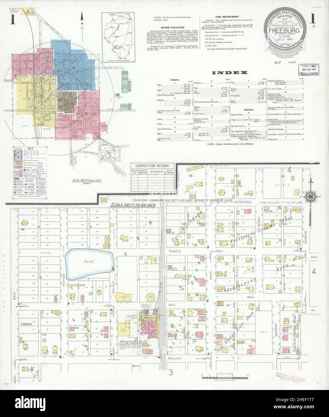 Map of freeburg hi-res stock photography and images - Alamy