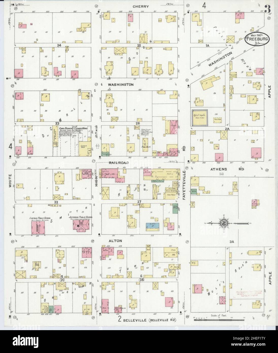 Map of freeburg hi-res stock photography and images - Alamy