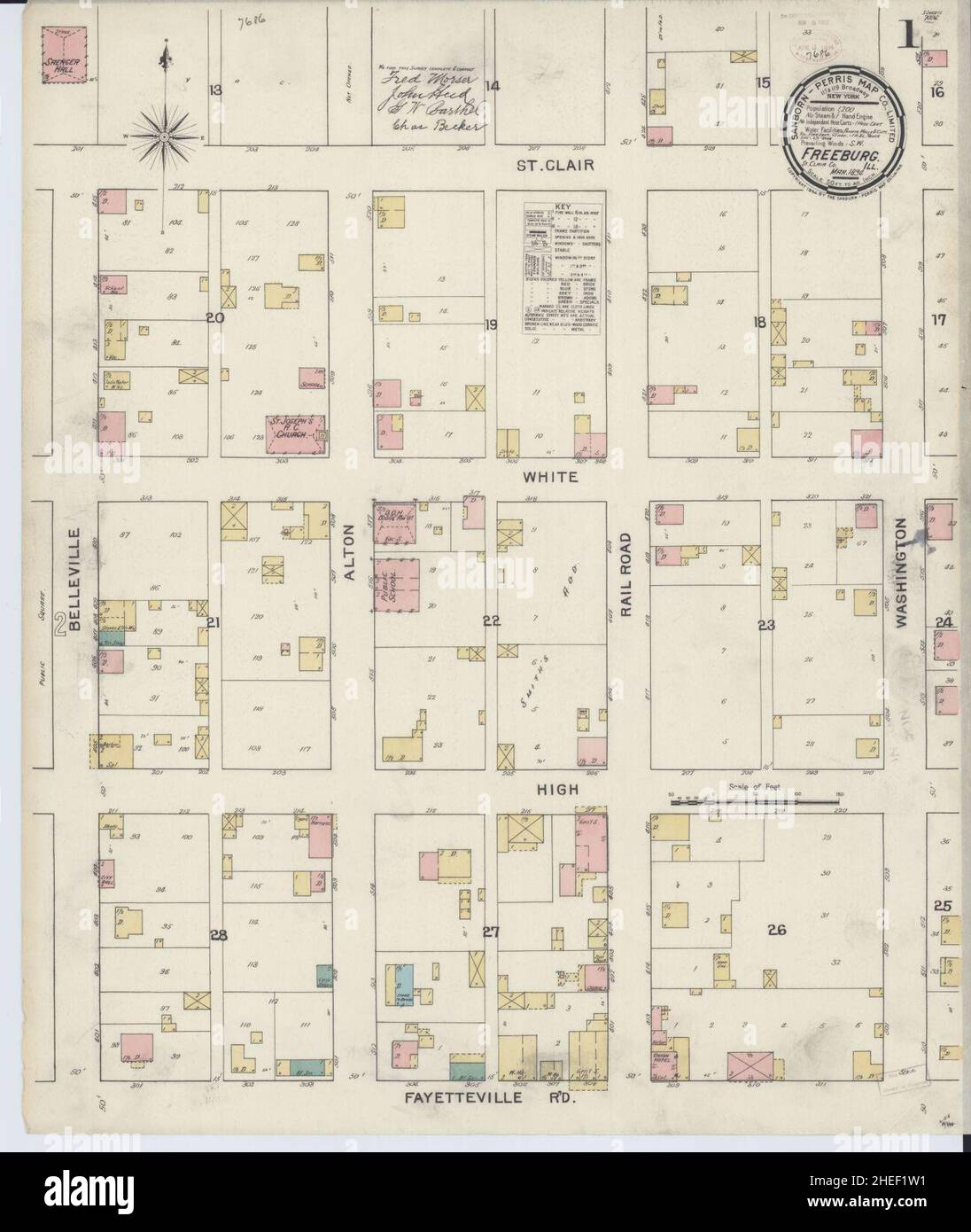 Freeburg map hi-res stock photography and images - Alamy