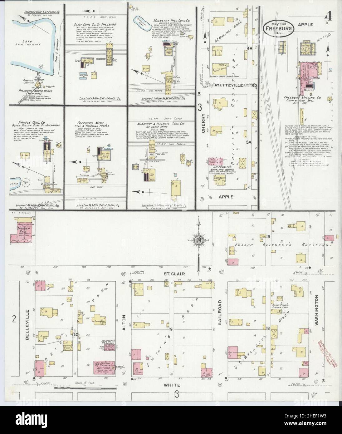 Freeburg map hi-res stock photography and images - Alamy