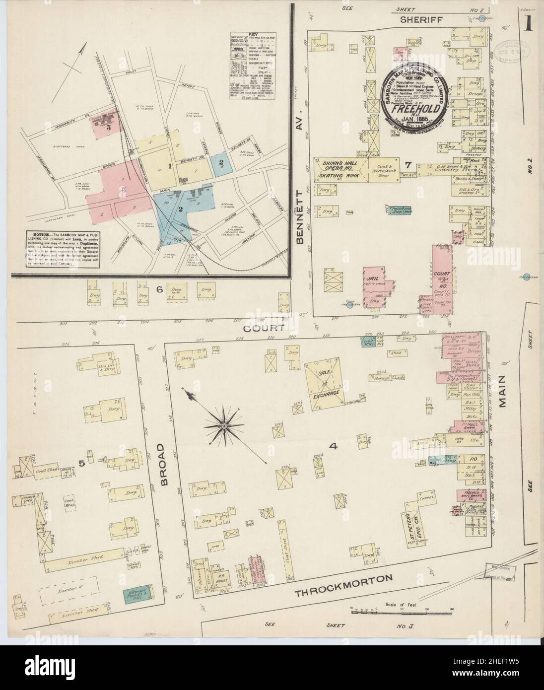 Monmouth county new jersey map hi-res stock photography and images - Alamy