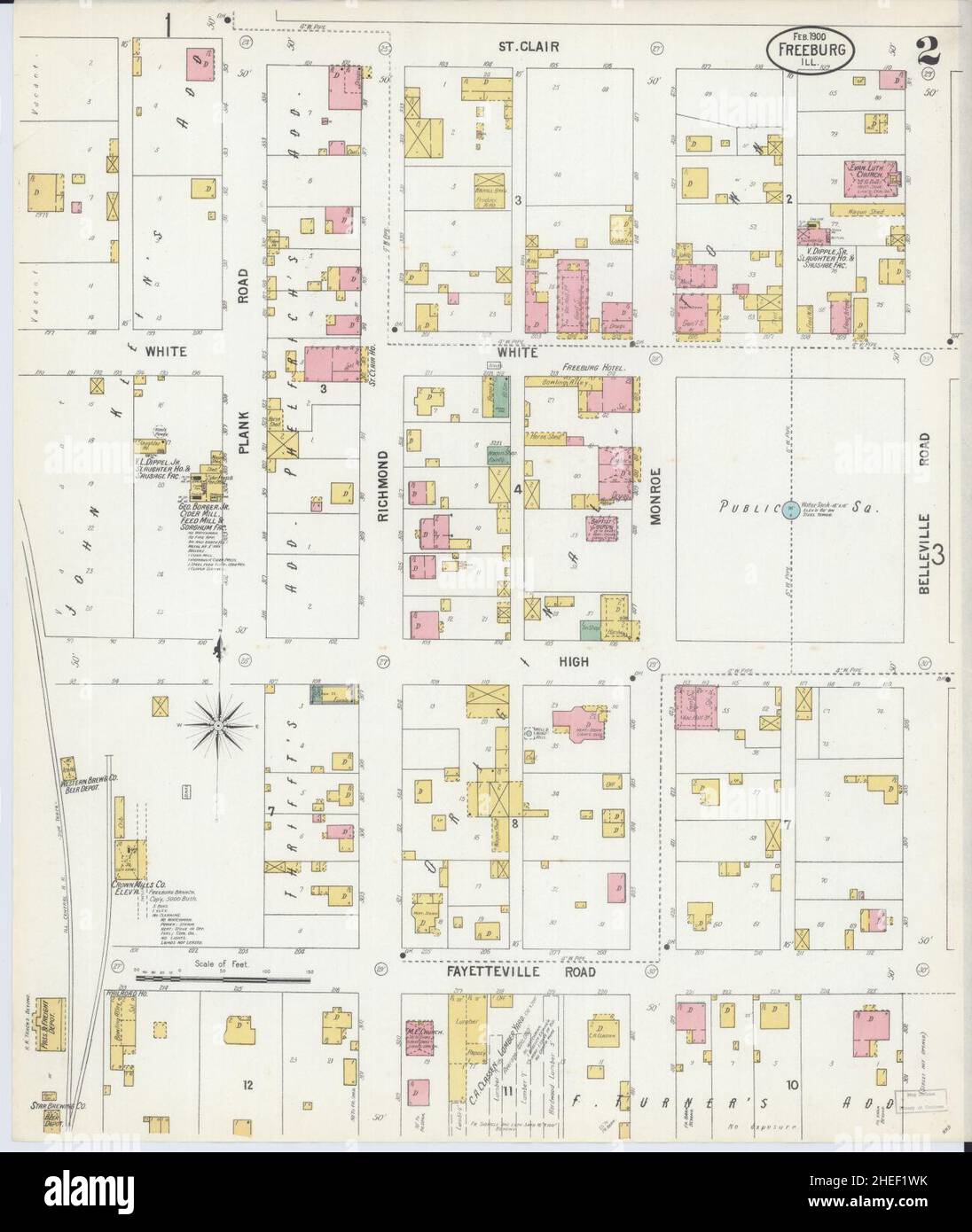 Map of freeburg hi-res stock photography and images - Alamy