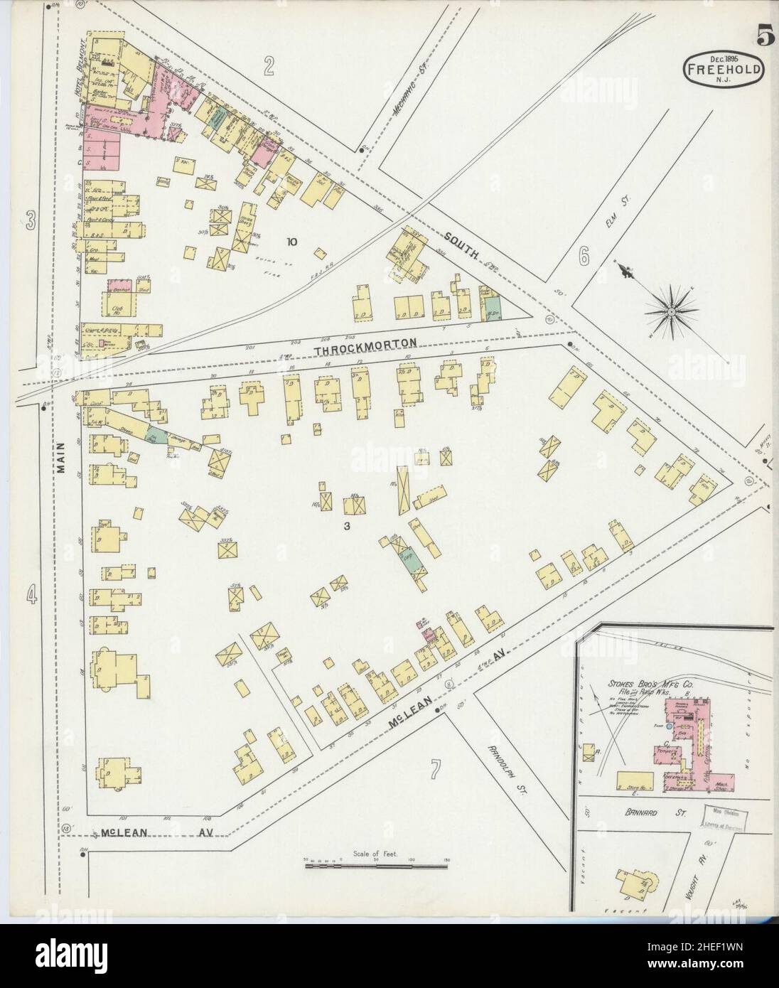 Monmouth county new jersey map hi-res stock photography and images - Alamy
